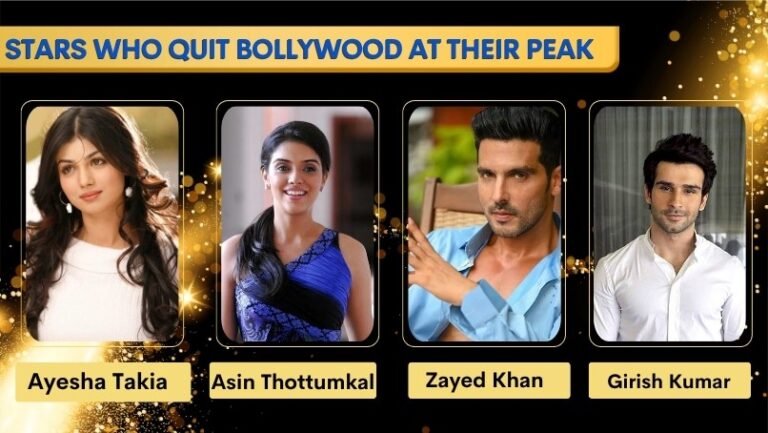 Stars Who Quit Bollywood at Their Peak - Primewirehub
